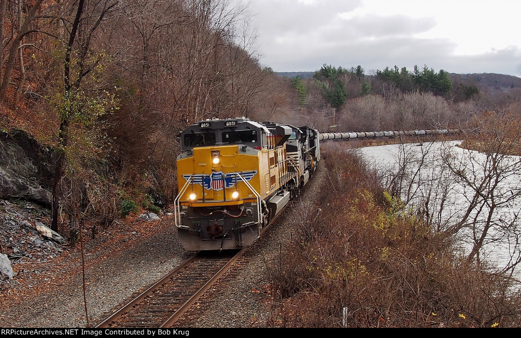 The west end of Pownal Curve